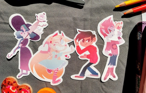 Star Vs the Forces of Evil Sticker Pack | Etsy