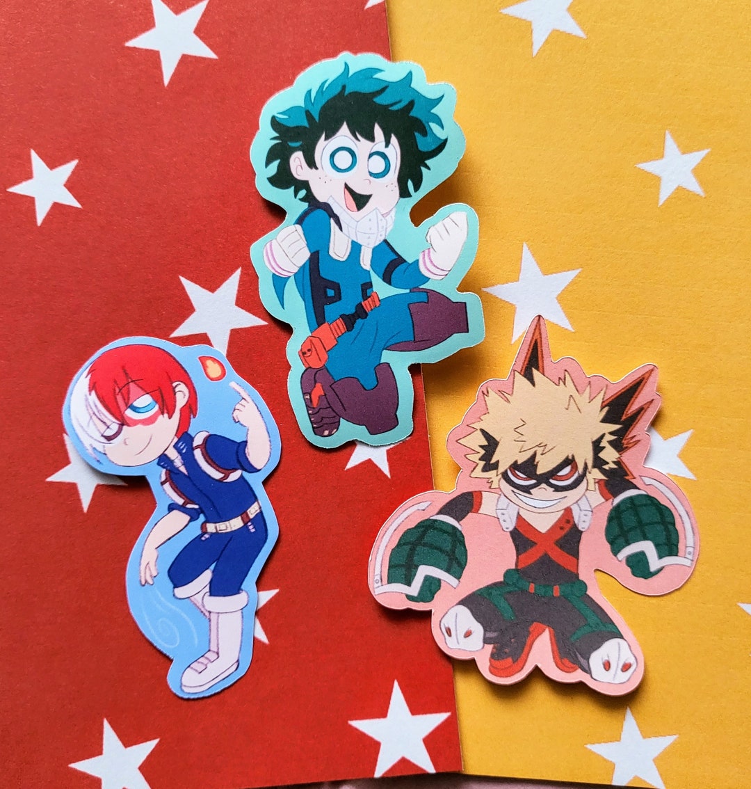 MHA Trio Vinyl Stickers - Etsy