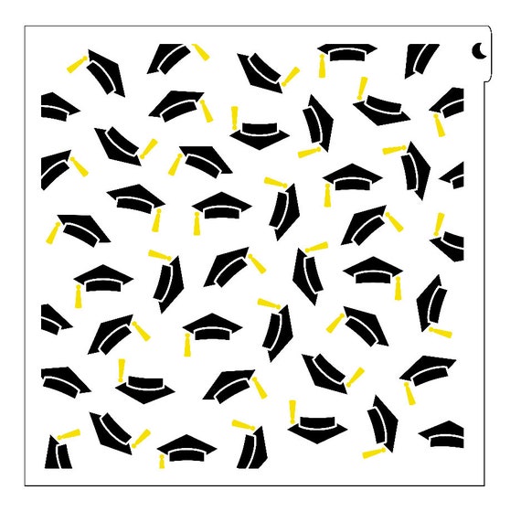 DIGITAL SVG 2-part graduation caps for for Mylar/plastic | Etsy