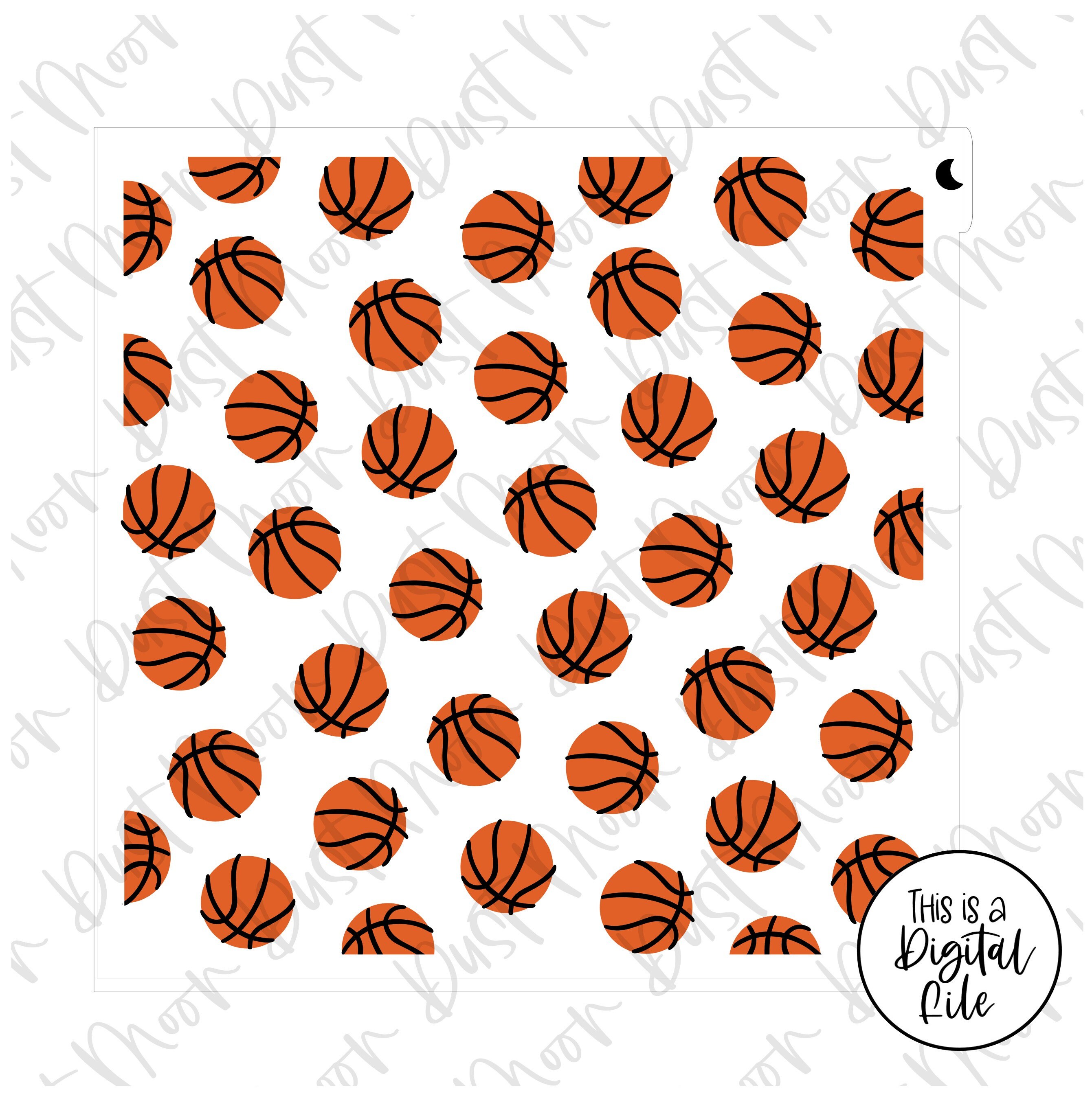 DIGITAL SVG 2 Part Basketball Pattern for Mylar/plastic - Etsy