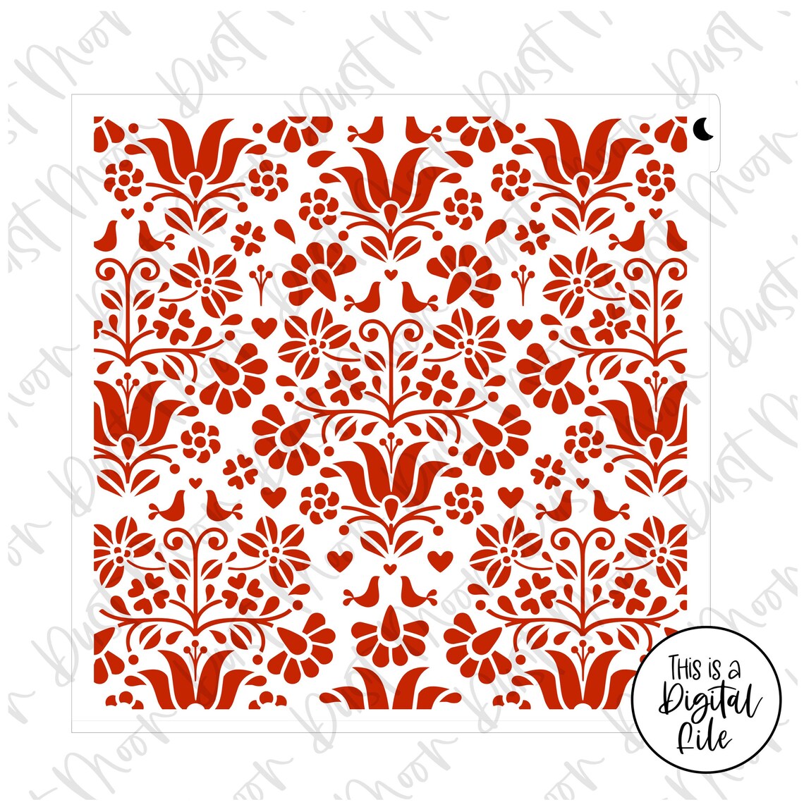 DIGITAL SVG Stencil File - Scandinavian Folklore Style for Mylar ...