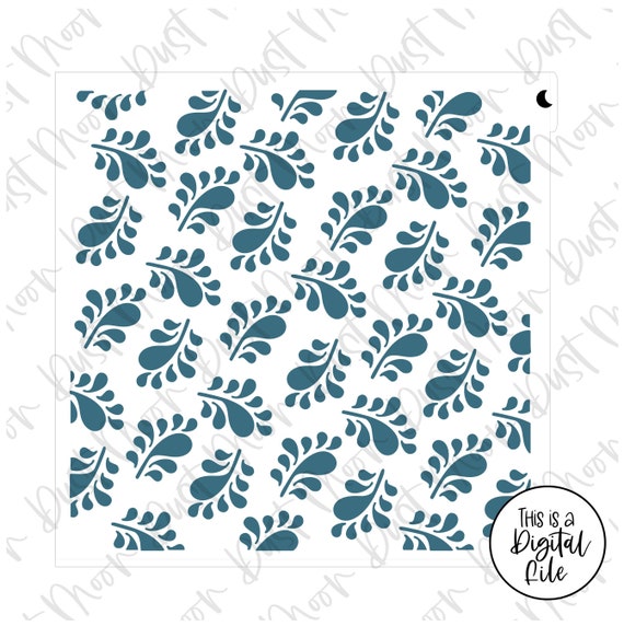 DIGITAL SVG Simple Paisley Pattern for Mylar/plastic Cookie - Etsy