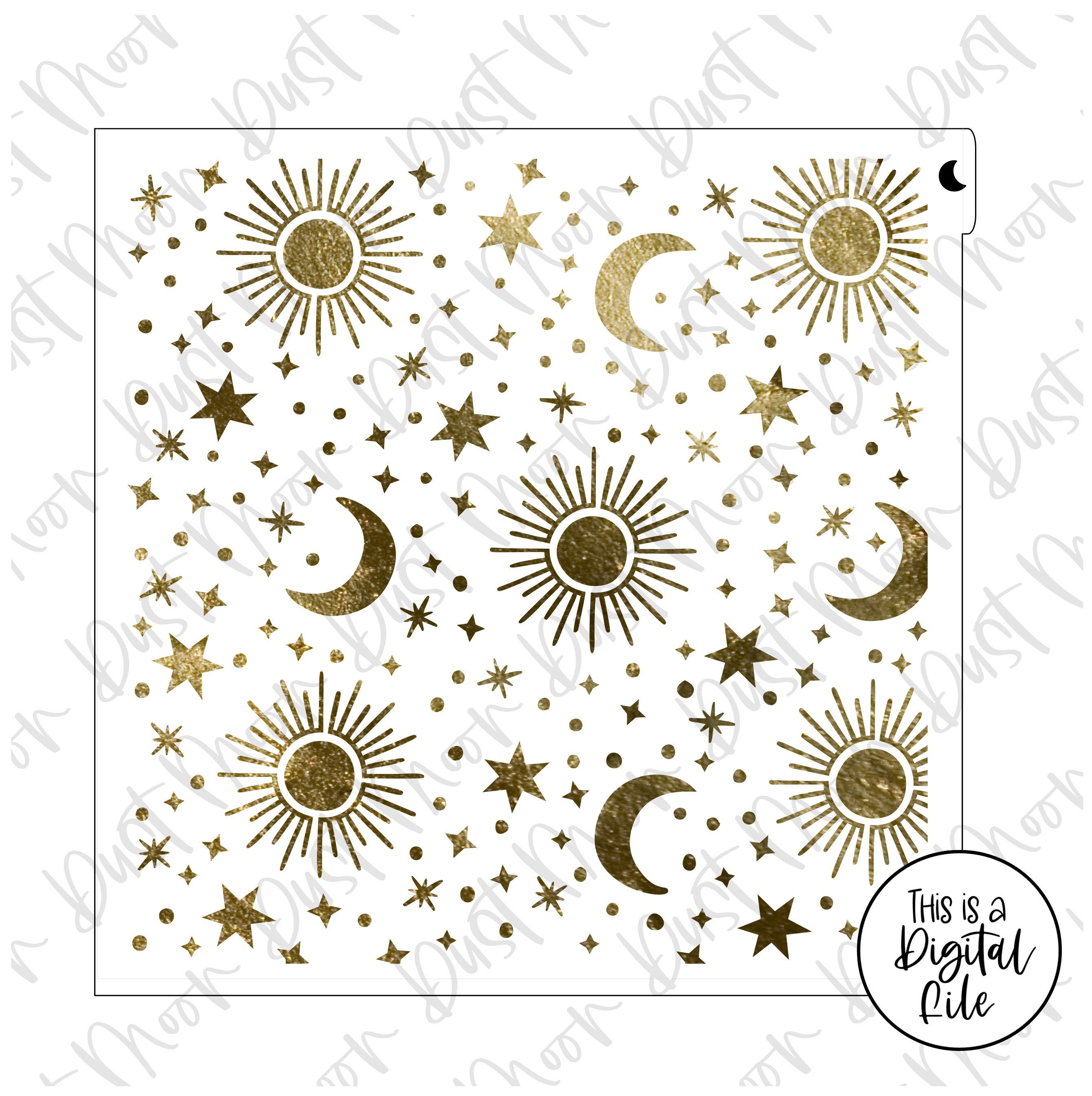 DIGITAL SVG Celestial Mystique Pattern for Mylar/plastic - Etsy
