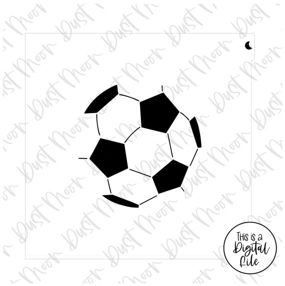 DIGITAL SVG soccer/football for 3/75 cm round | Etsy