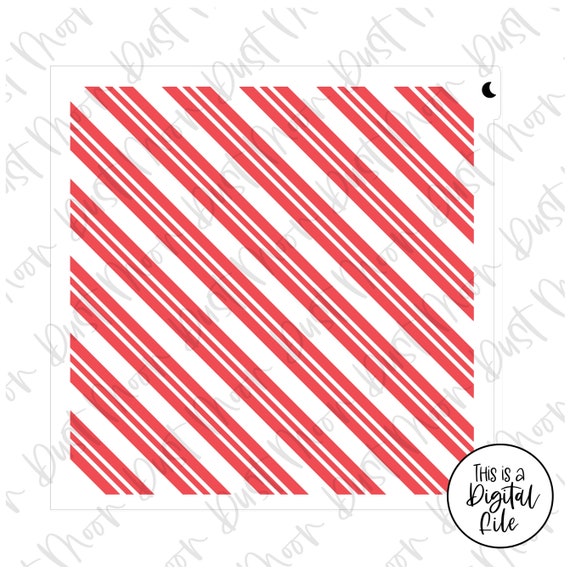 DIGITAL SVG Candy Cane Stripe for Mylar/plastic Cookie | Etsy