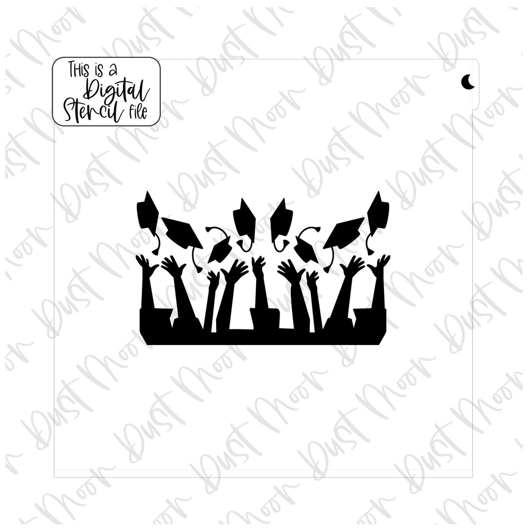 DIGITAL SVG - Senior 2023 Stencil File for Mylar/plastic Cookie ...
