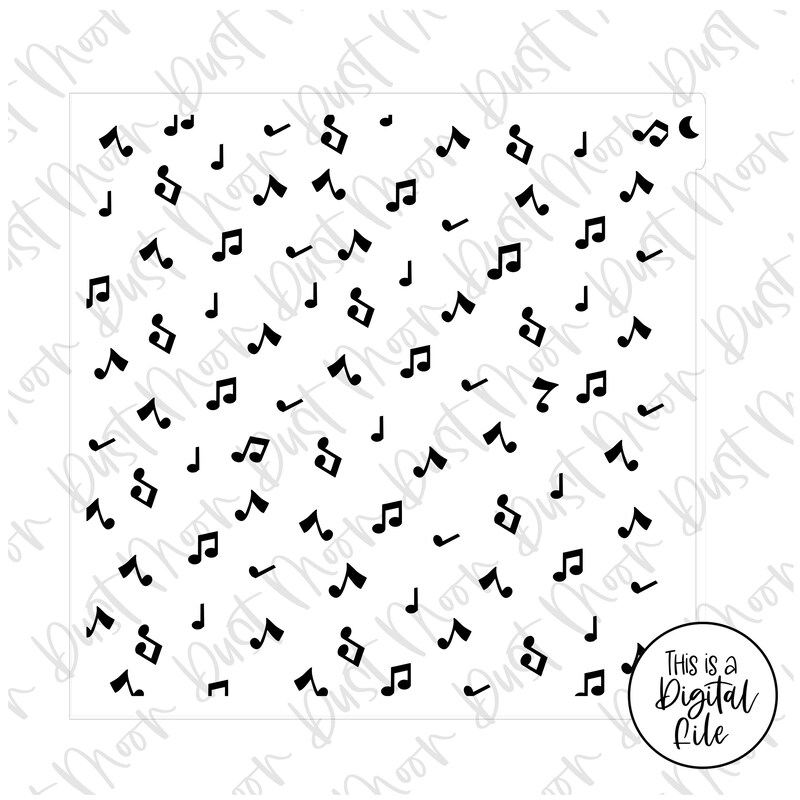 Music Note Stencil - Etsy