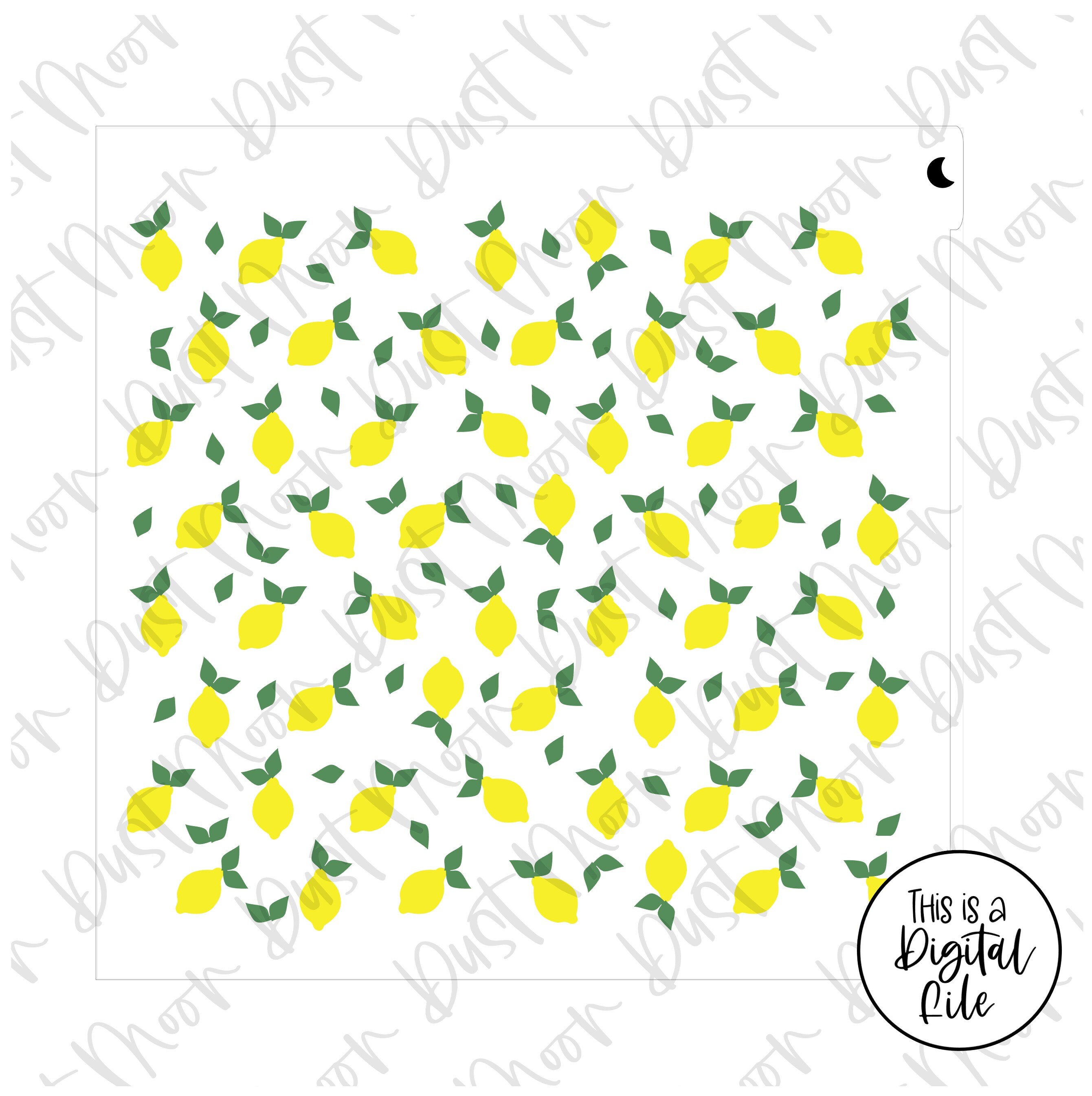 DIGITAL SVG 2-part Lemon Pattern for Mylar/plastic Cookie | Etsy