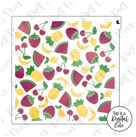 DIGITAL SVG 3-part Tutti Frutti FRUIT Pattern for for - Etsy