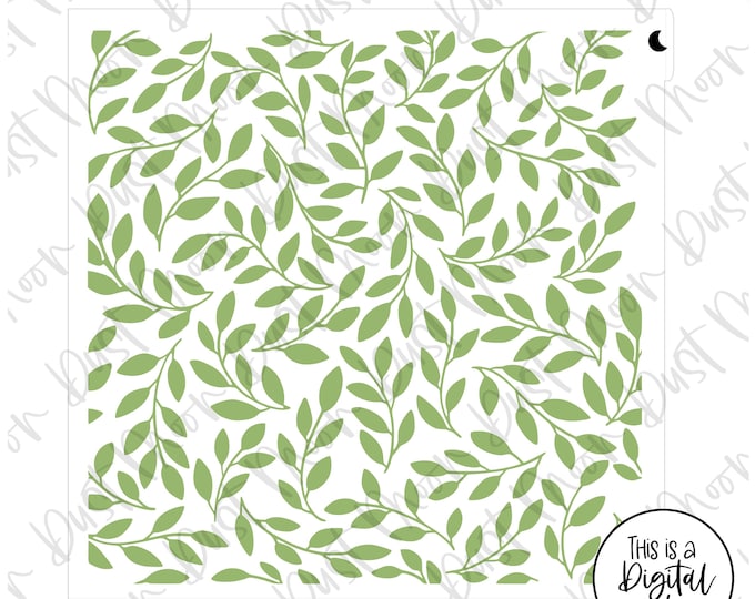 DIGITAL SVG Delicate Foliage Pattern for Mylar/plastic - Etsy