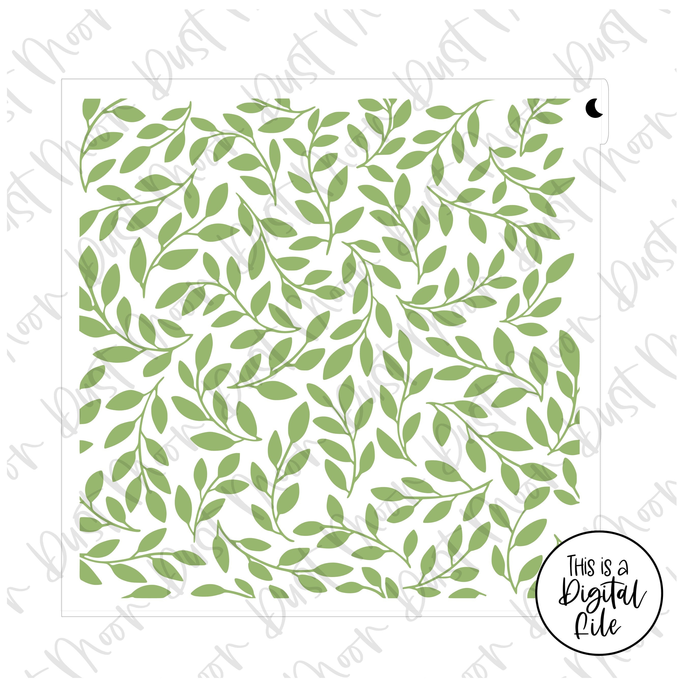 DIGITAL SVG Delicate Foliage Pattern for Mylar/plastic - Etsy