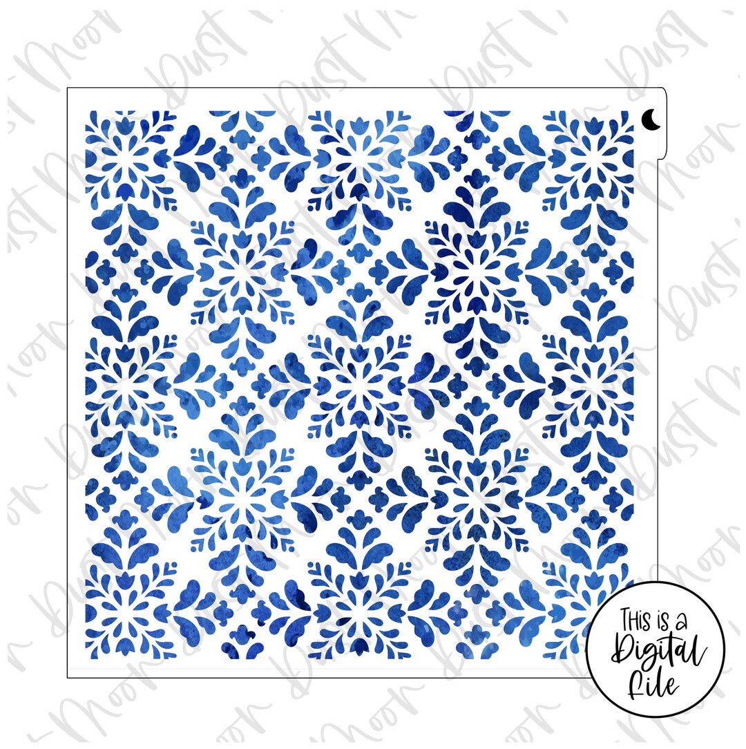 DIGITAL SVG - Spanish Tile for Mylar/plastic Cookie Stencils(no ...