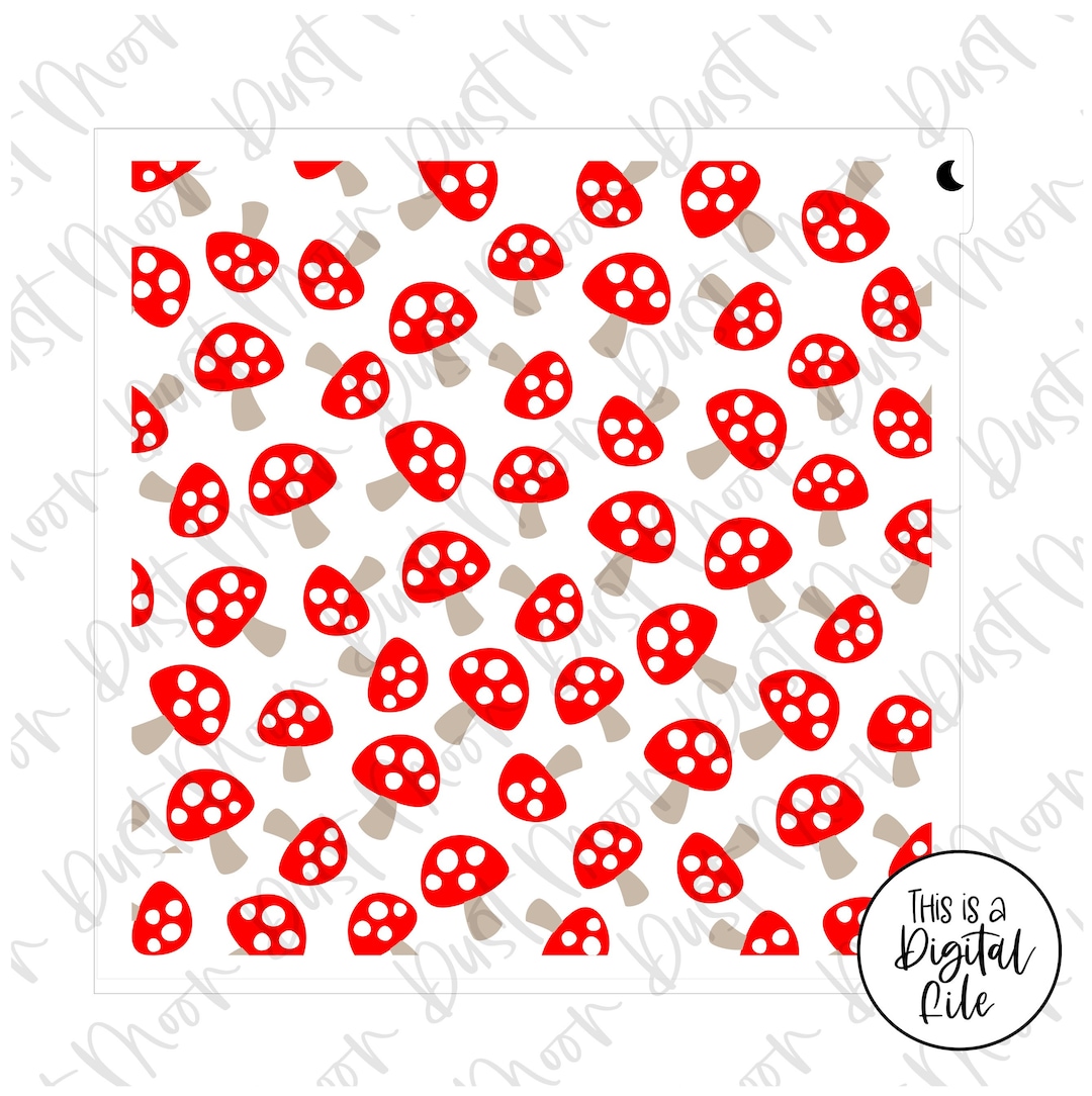 DIGITAL SVG - 3-part Toadstool Pattern for for Mylar/plastic Cookie ...