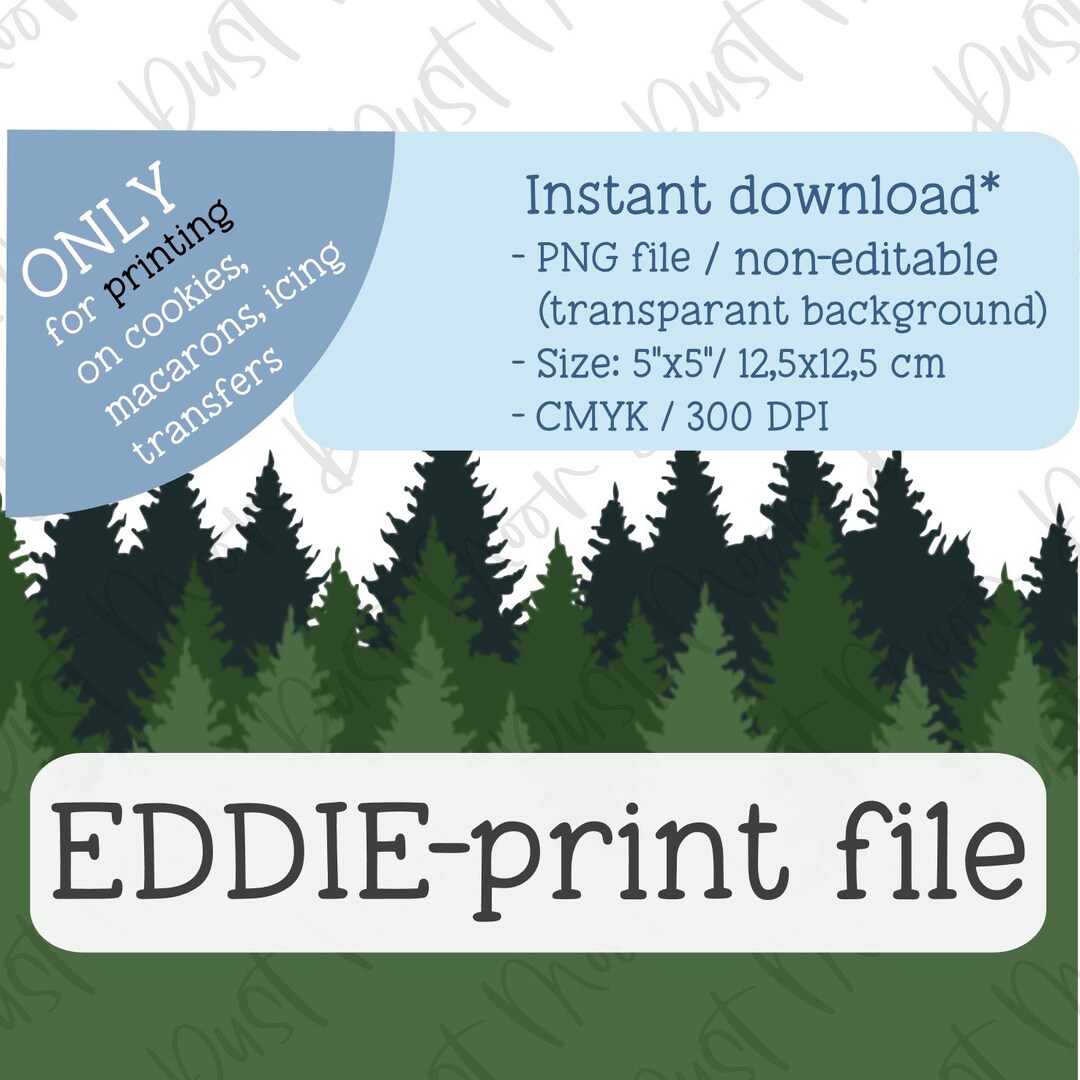 Eddie-foodprint File - Png - READ Product Info Prior to Purchase ...