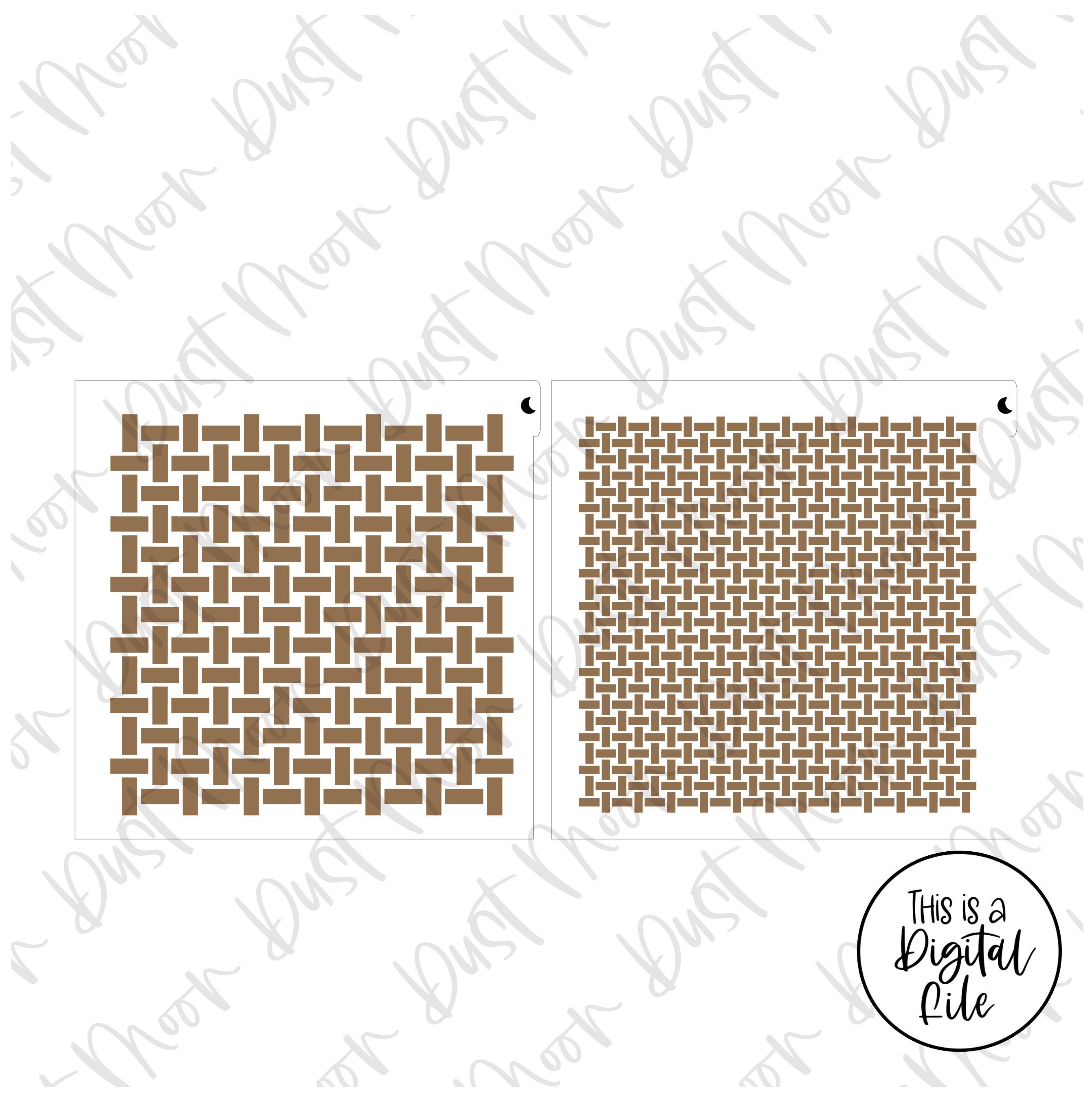 DIGITAL SVG Set Basket weave Large & Small for | Etsy