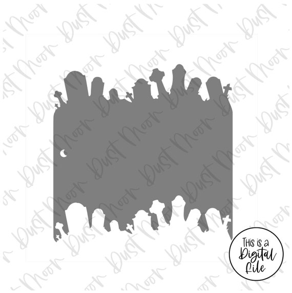 DIGITAL SVG Graveyard/tombstone Template for Mylar/plastic - Etsy