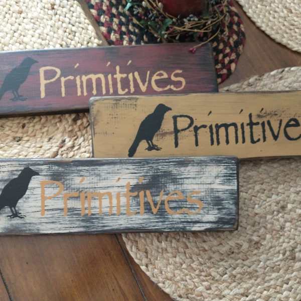 Primitive Sign - Etsy