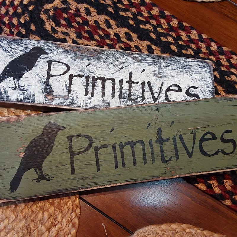 Wood Primitive Sign - Etsy