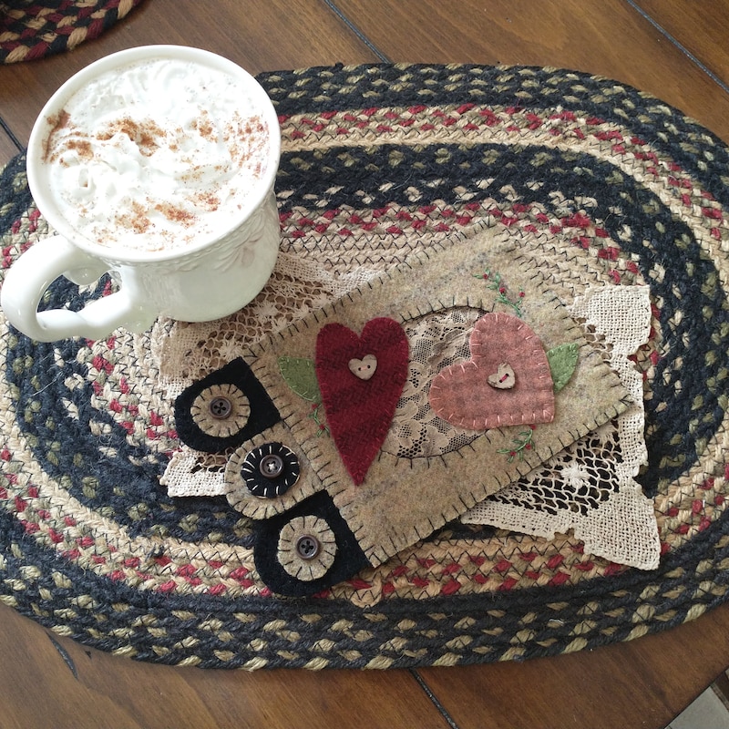 Primitive Candle Mat - Etsy