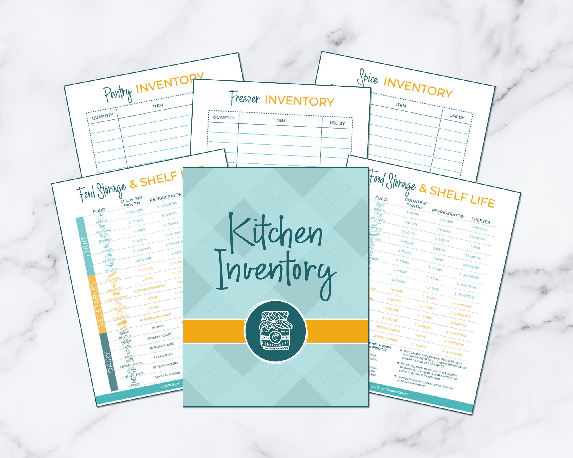 Complete Kitchen Printable Pack | Recipe Binder, Meal Planning ...
