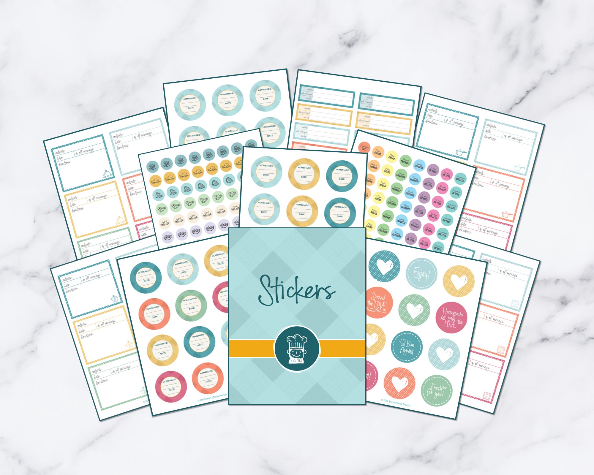 Complete Kitchen Printable Pack Recipe Binder Meal - Etsy