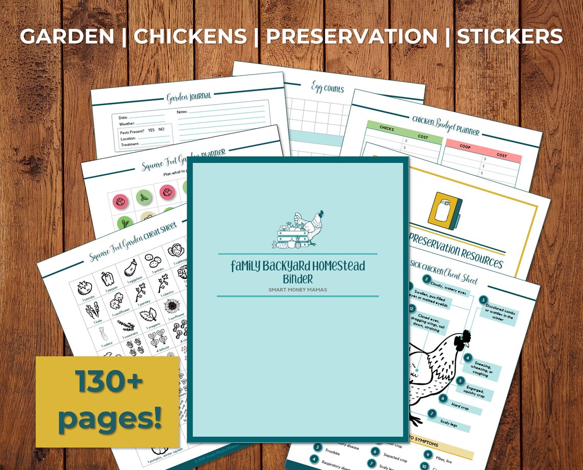Ultimate Backyard Homestead Printable Kit Garden Planner | Etsy