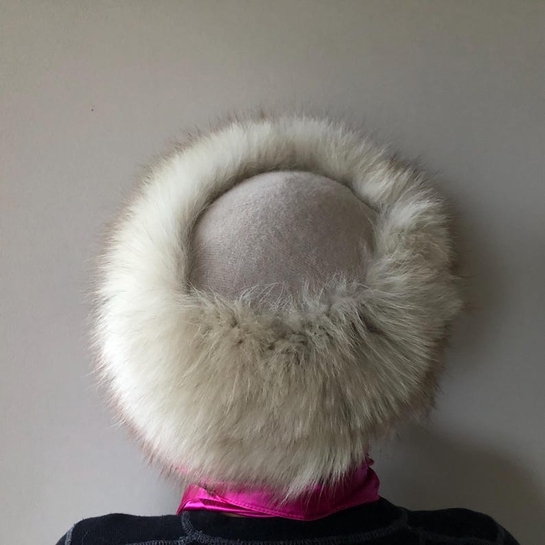 Vintage 70s Fur Hat. Arctic Fox Real Fur Hat. - Etsy