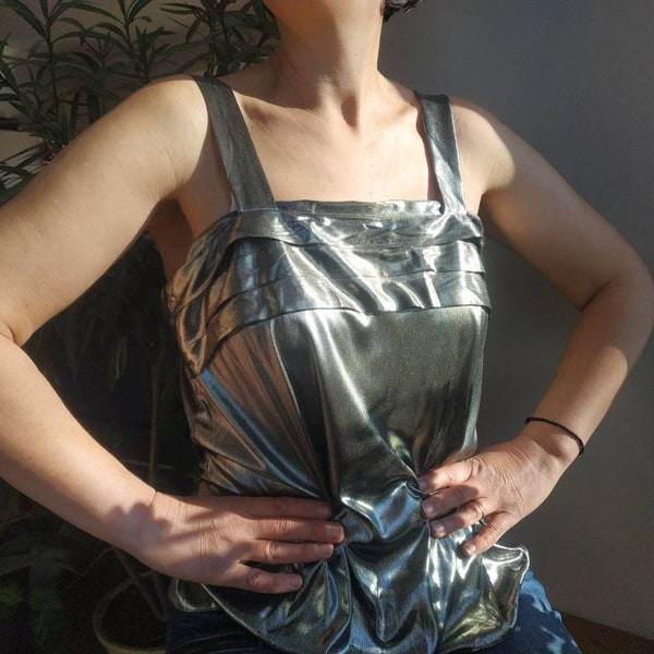 Metallic Top - Etsy