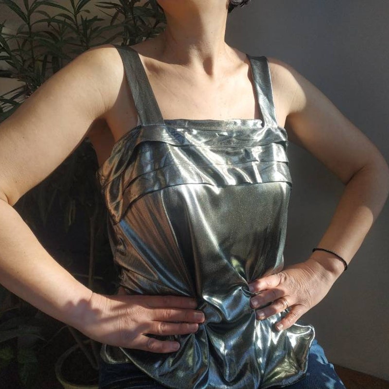 Metallic Top - Etsy