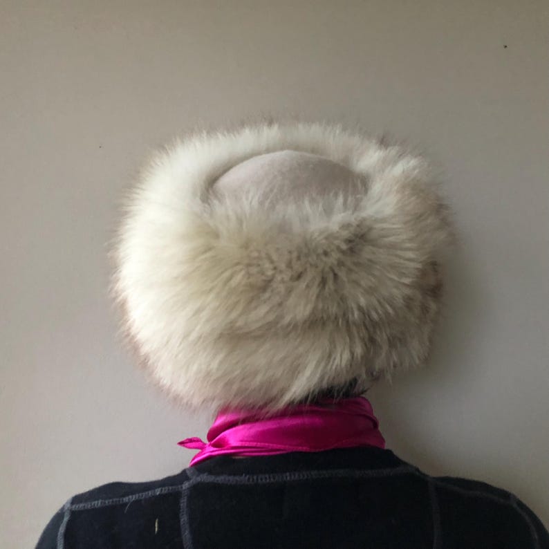Vintage 70s Fur Hat. Arctic Fox Real Fur Hat. - Etsy