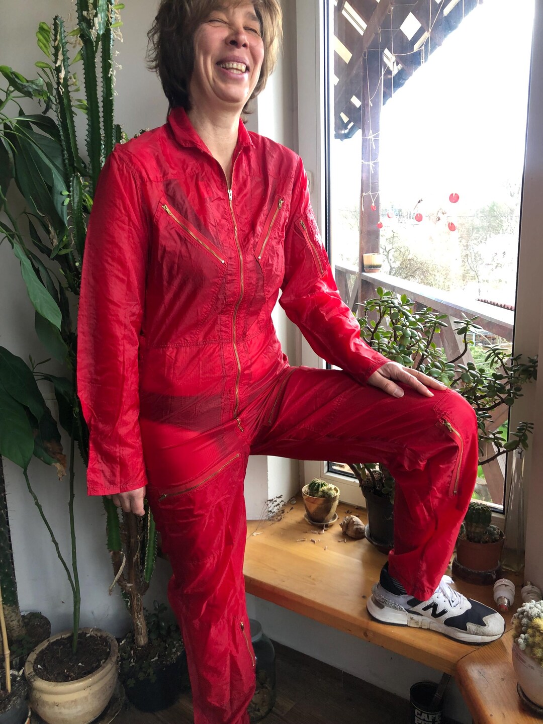 Vintage 80s AVIREX Flight Suit. Suit Para-flight Overall. Red Aviator ...