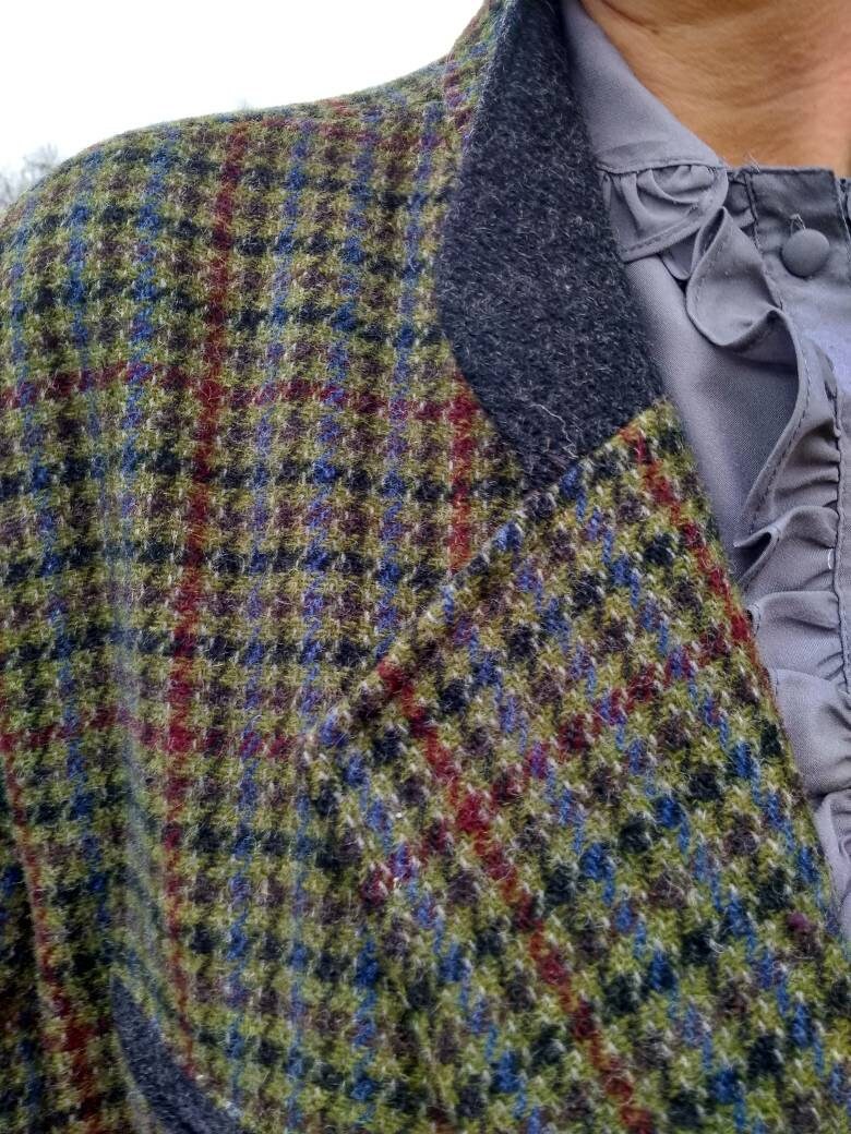 Vintage Original Trachten style moss green grey blue and | Etsy