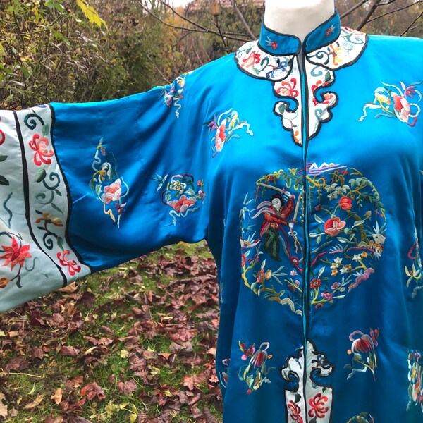 Vintage Chinese Silk - Etsy