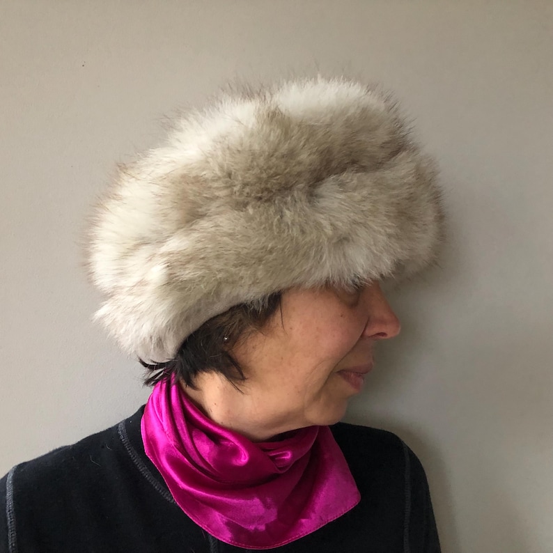 Vintage 70s Fur Hat. Arctic Fox Real Fur Hat. - Etsy