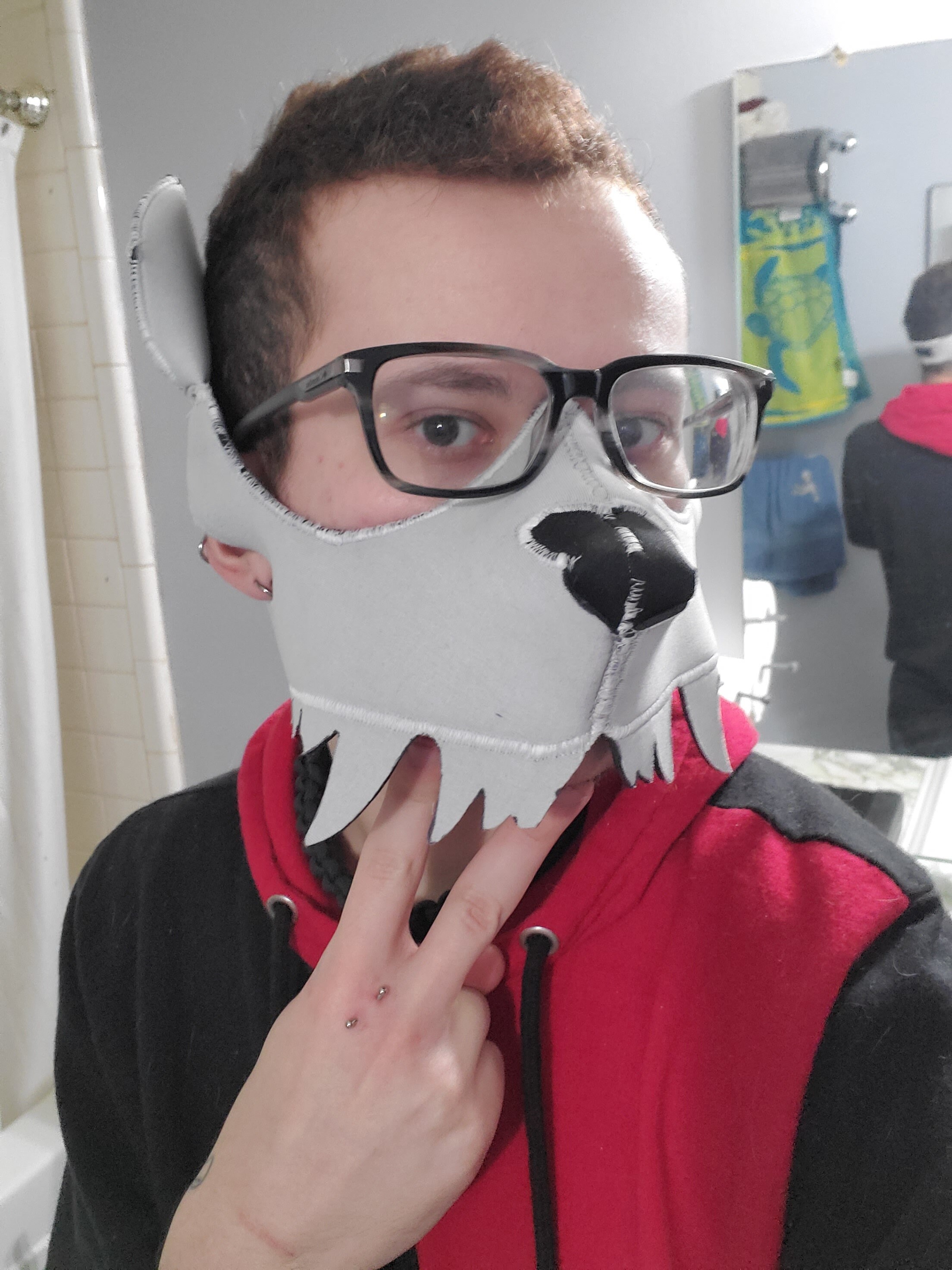 Open Head Pup Muzzle Hood Skull Doggo Mask | Etsy
