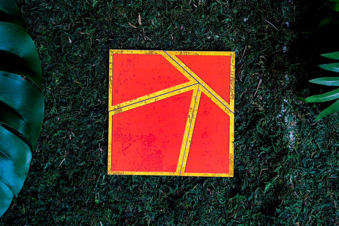 Survivor Puzzle Replica - Four Piece Triangle Square Puzzle ...