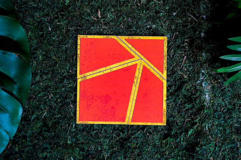 Survivor Puzzle Replica - Four Piece Triangle Square Puzzle ...