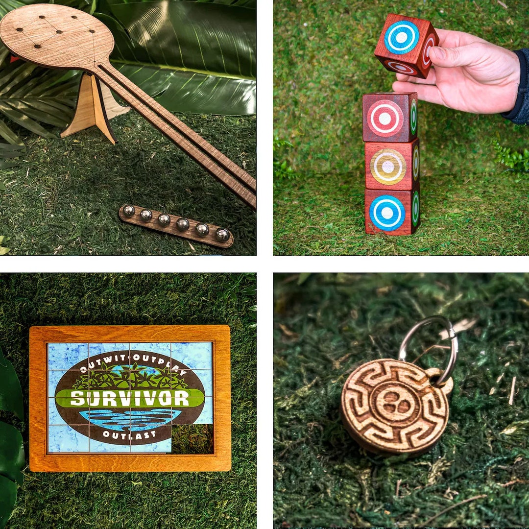 Survivor Party Pack 2 Paddle Out, 4x4 Slide Puzzle, Colored Block ...