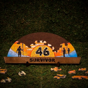 Survivor Puzzle Replica - 46 Logo Puzzle - Episode 1 - Etsy
