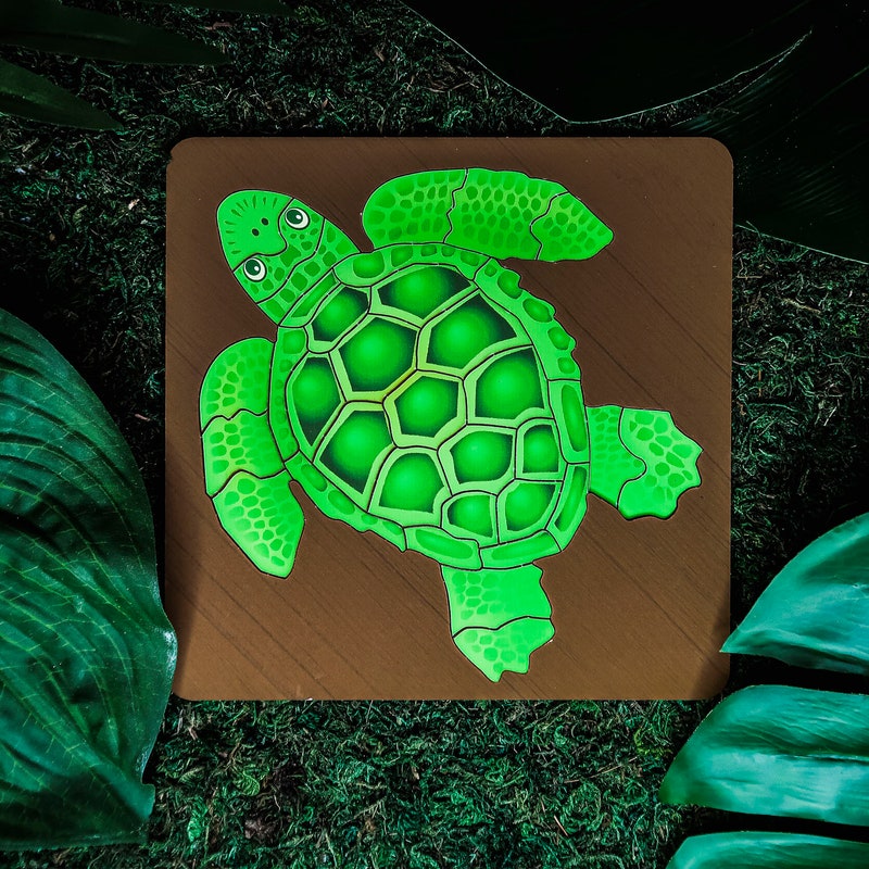 Turtle Puzzle - Etsy