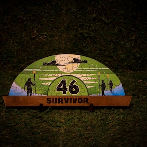 Survivor Puzzle Replica - 46 Logo Puzzle - Episode 1 - Etsy