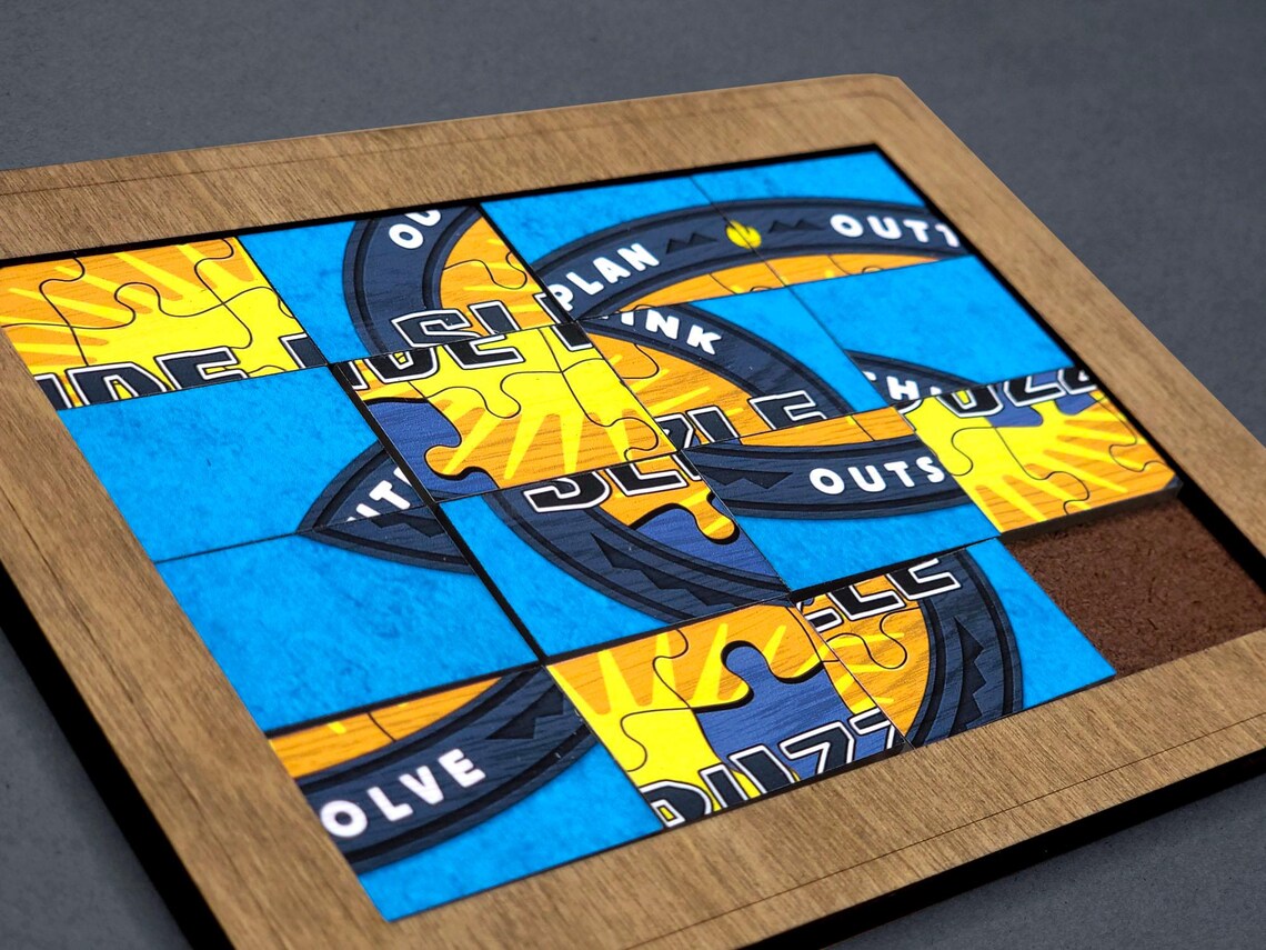 Survivor 4x4 Slide Puzzle Replica - Etsy
