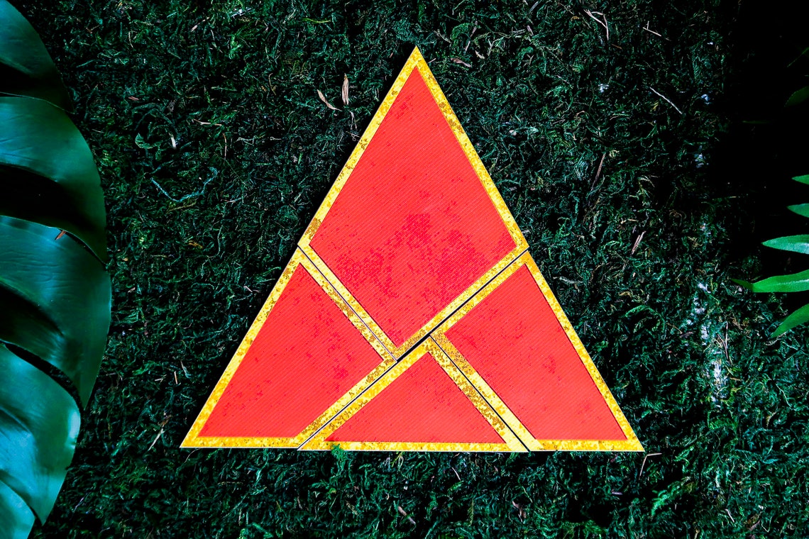 Survivor Puzzle Replica - Four Piece Triangle Square Puzzle ...