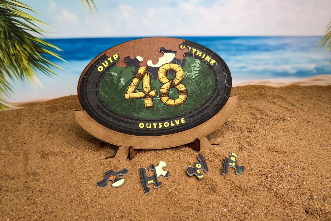 Survivor Puzzle Replica - 48 Oval Logo Puzzle - Etsy