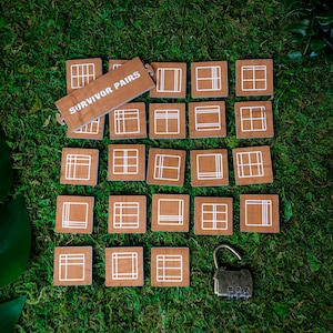 Survivor Puzzle Replica - Pairs and Lock Puzzle - S45 - Etsy