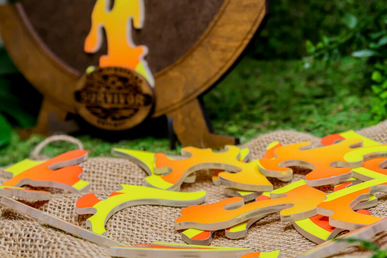 Survivor Puzzle Replica Large Fire Puzzle With Stand - Etsy