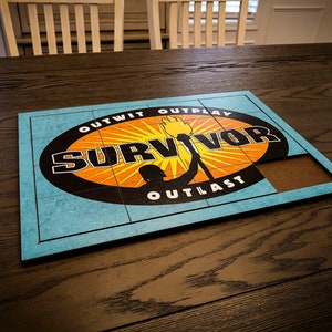 Survivor Puzzle Replica - Custom Large 4x4 Slider Puzzle - 24-inches ...