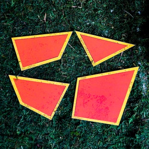 Survivor Puzzle Replica - Four Piece Triangle Square Puzzle ...