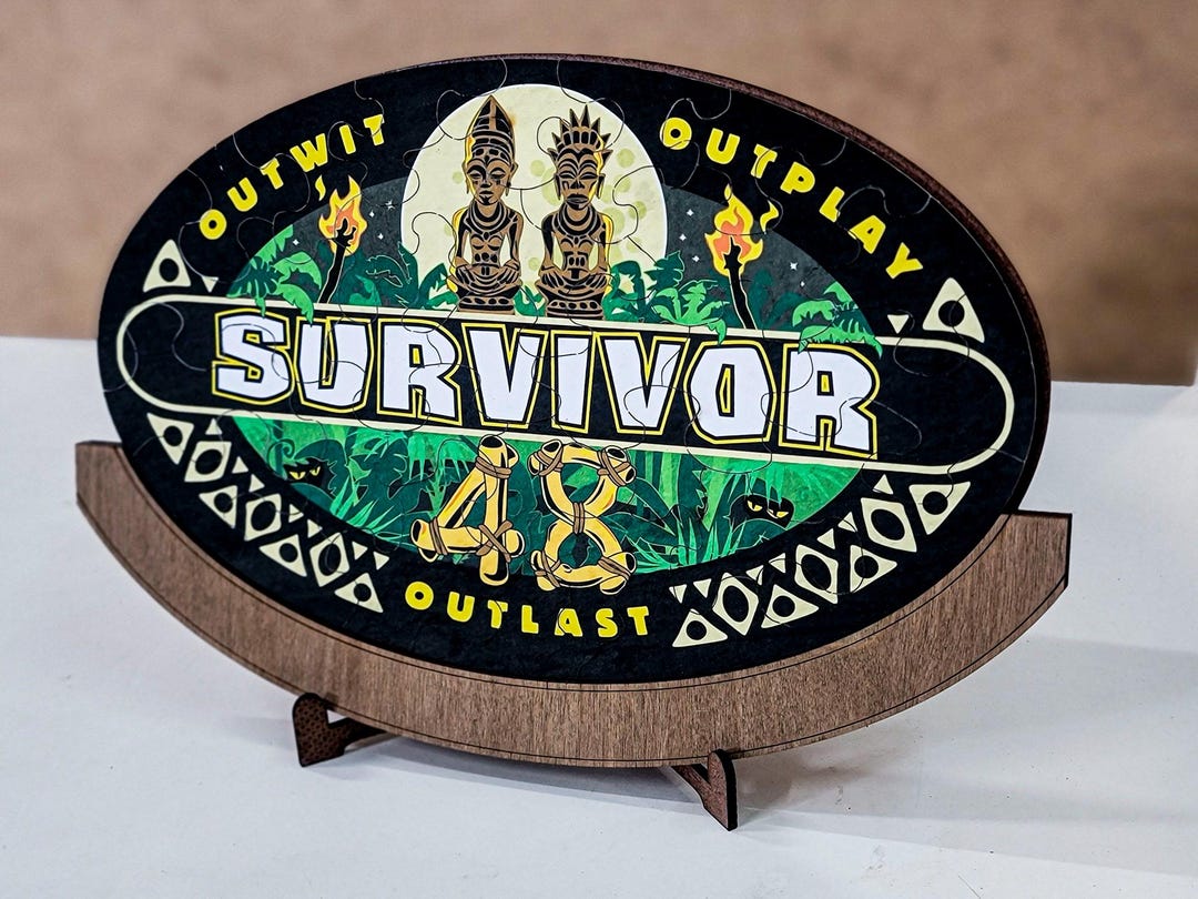 Survivor Puzzle Replica - 48 Oval Logo Puzzle - Etsy Canada