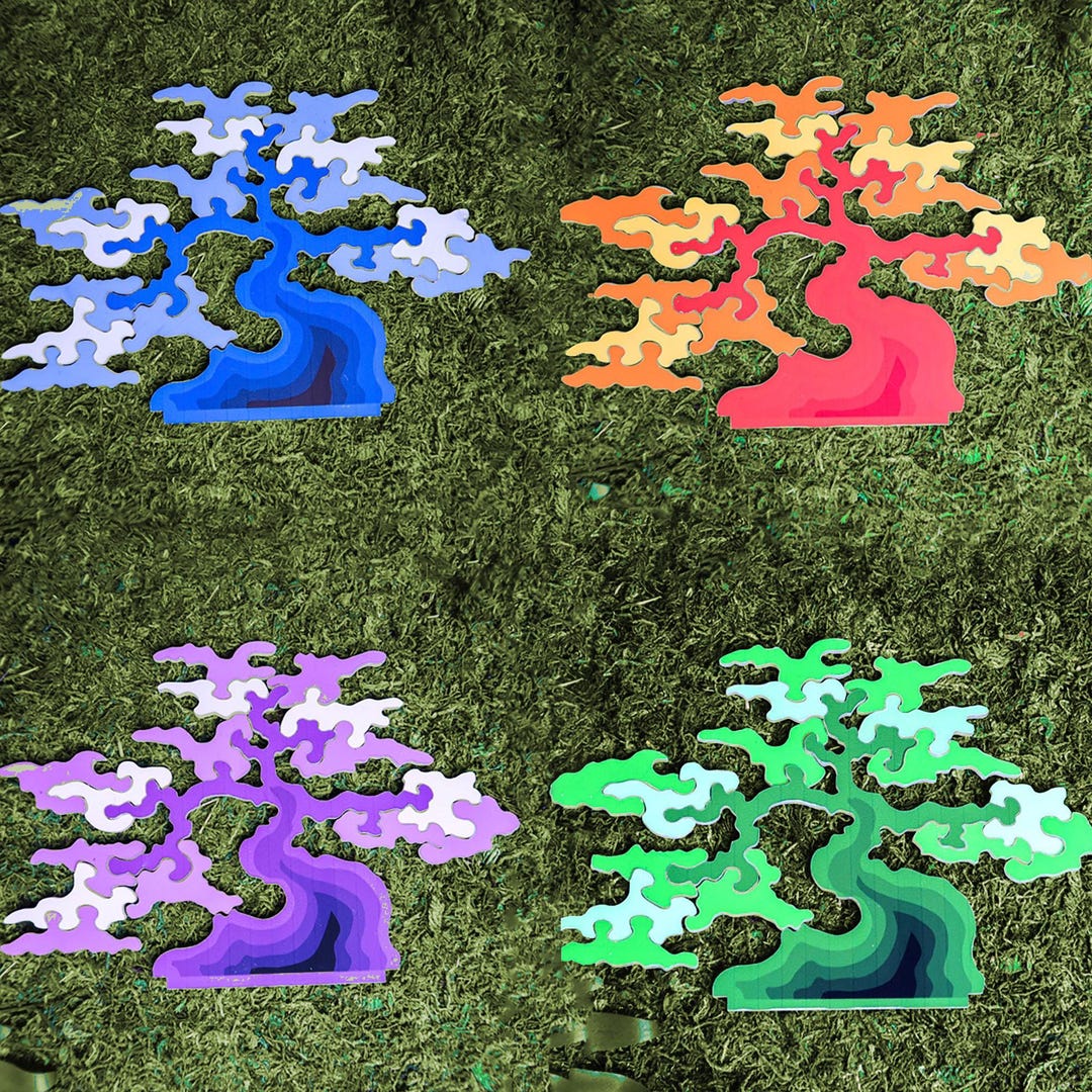 Survivor Party Pack 3 - Set of Four Tree Puzzles - Survivor TV Show - Etsy